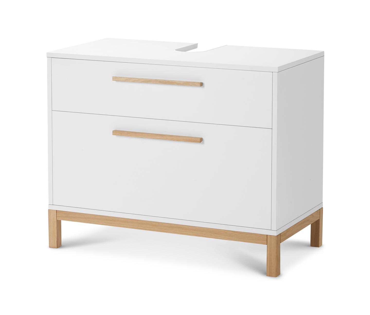 Waschbeckenunterschrank 187 Eklund 171 mit 2 Schubladen wei 223 online 